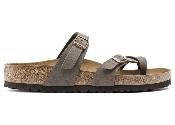 BIRKENSTOCK Mayari Birkibuc Sandals - Mocca