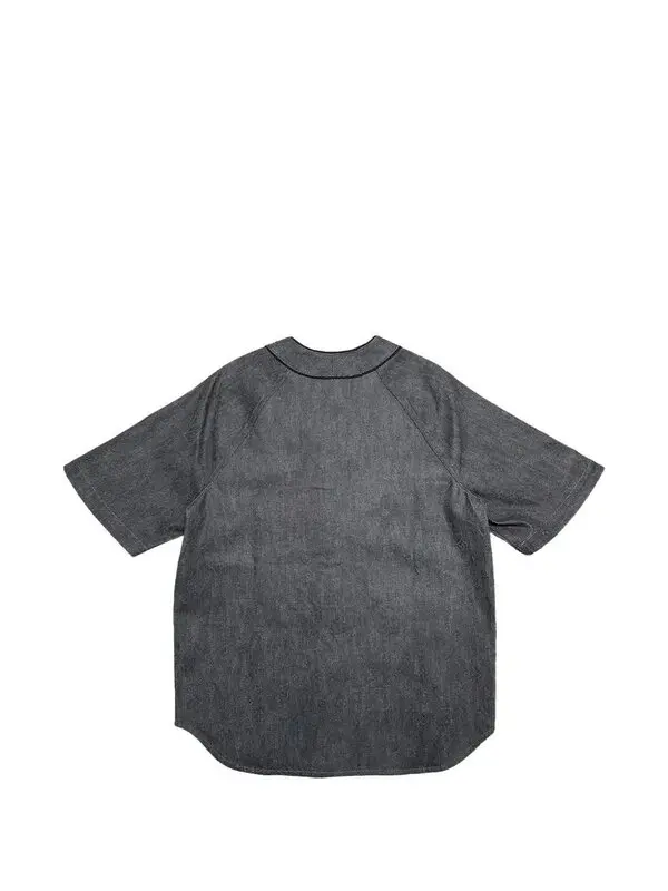 LOUIS VUITTON Embossed Monogram Baseball Shirt