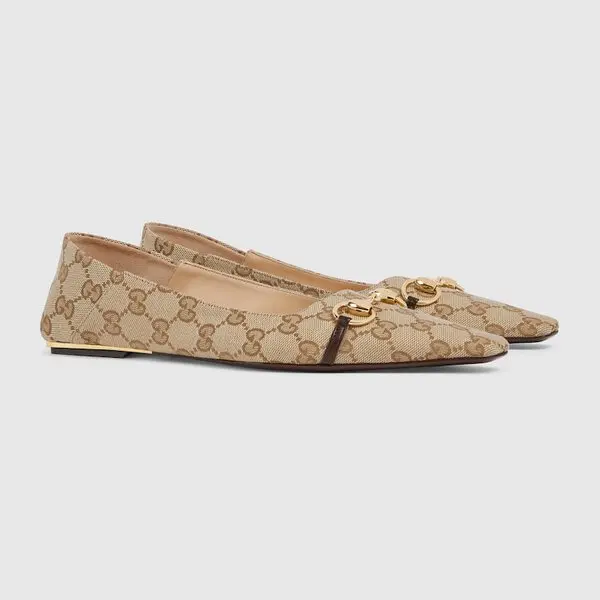 Gucci Vittoria Gg Canvas Ballerinas
