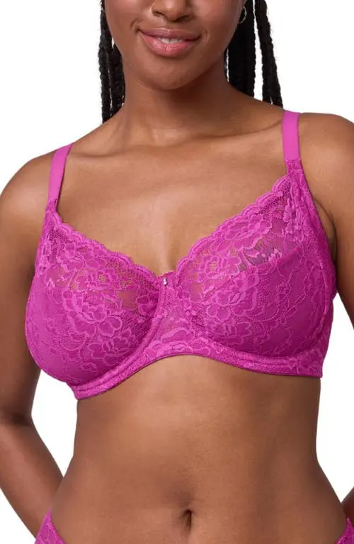 MONTELLE INTIMATES Muse Underwire Full Cup Lace Bra - Passion Fruit