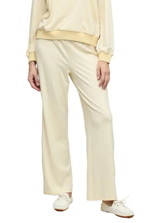 Barefoot Dreams Butterchic Piped Wide Leg Pants - Daffodil