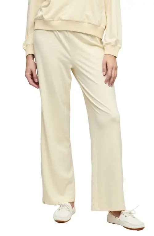Barefoot Dreams Butterchic Piped Wide Leg Pants - Daffodil