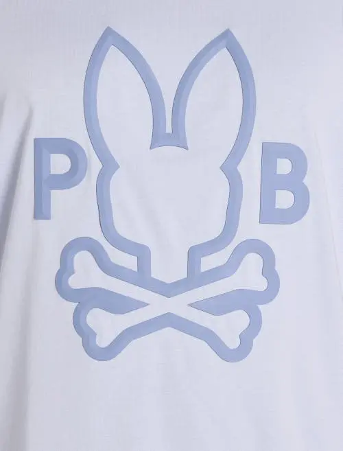 Psycho Bunny Big & Tall Chris Graphic Tee - Zen Blue