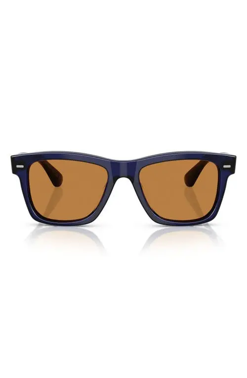 Oliver Spencer 54mm Pillow Sunglasses - Denim/cognac