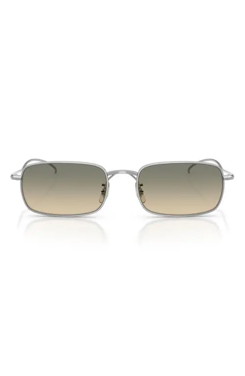 Oliver Spencer Tk-14 53mm Rectangular Sunglasses - Silver/enoki Gradient