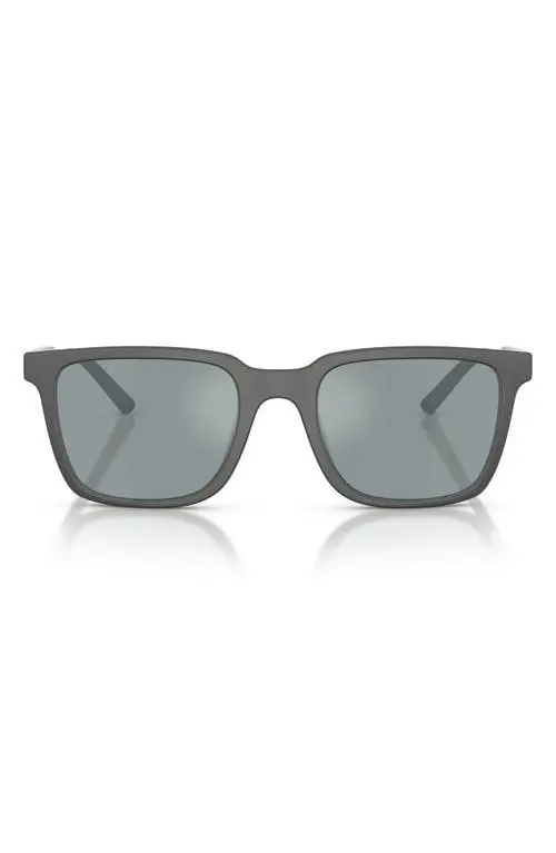 Oliver Spencer X Roger Federer Rectangular Sunglasses - Anthracite/grey Polar Mirror