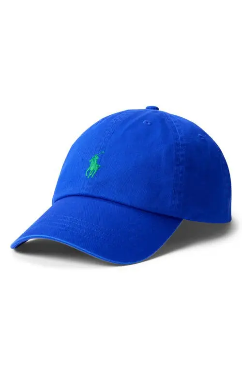 Polo Ralph Lauren Cotton Chino Baseball Cap - Pacific Royal/c6133