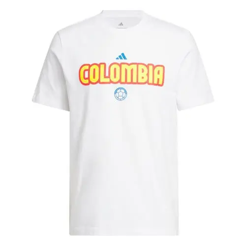 Adidas Colombia National Team Jersey Hook T-shirt - White