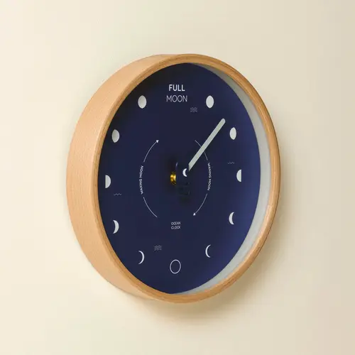 UNCOMMON GOODS Monthly Moon Phase Clock Ocean Clock
