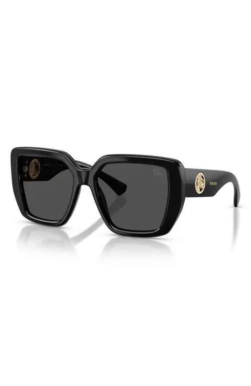 Burberry 54mm Square Sunglasses - Black/dark Grey