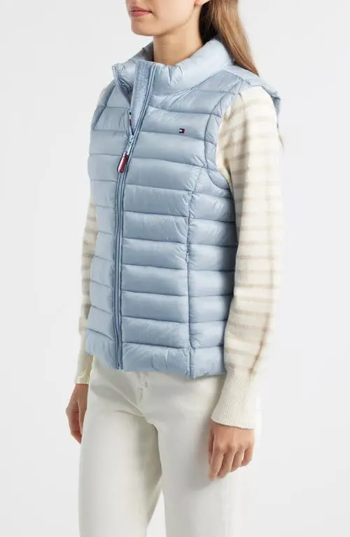 Tommy Hilfiger Quilted Packable Vest - Silver Smoke