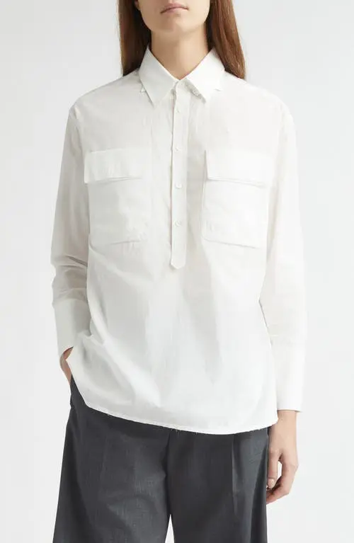 UNDERCOVERISM Raw Edge Cotton Poplin Shirt