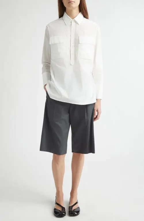 UNDERCOVERISM Raw Edge Cotton Poplin Shirt