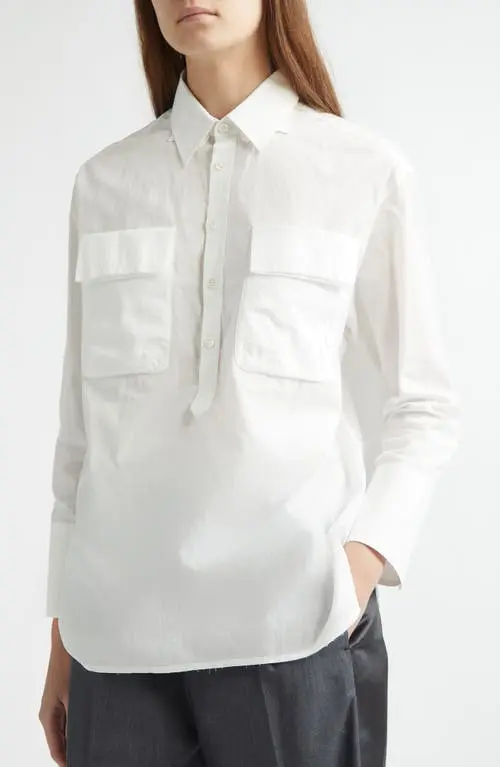 UNDERCOVERISM Raw Edge Cotton Poplin Shirt