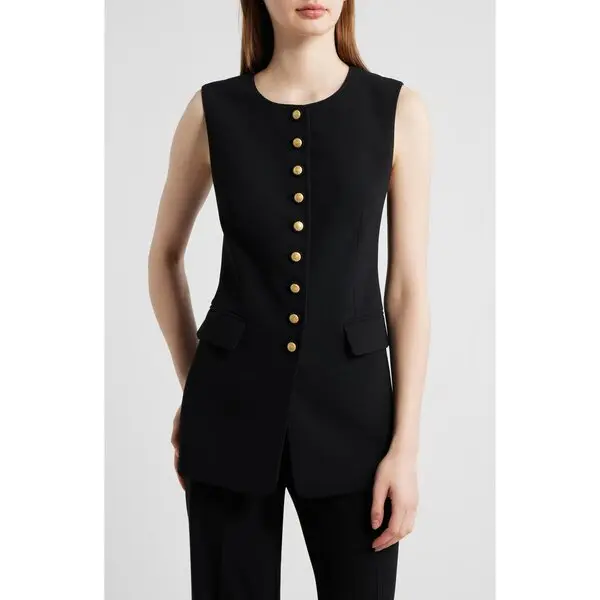 Kobi Halperin Button Detailed Knit Vest