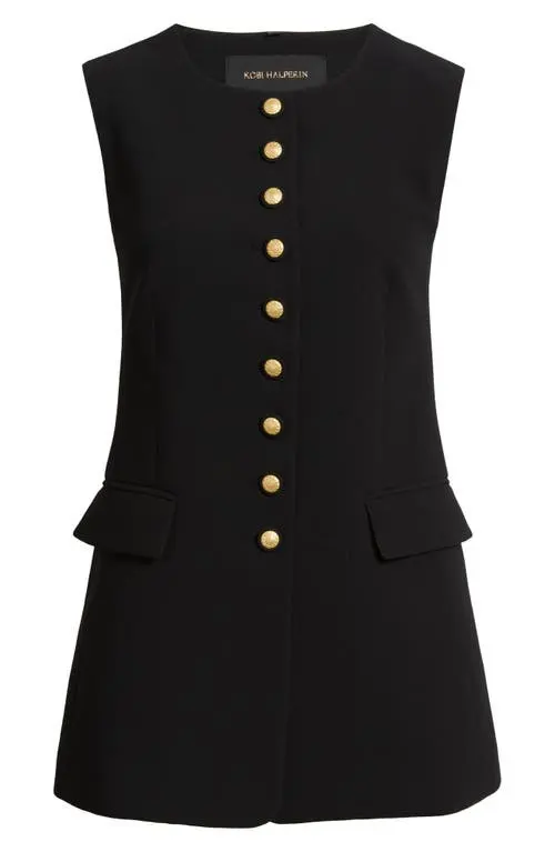 Kobi Halperin Button Detailed Knit Vest