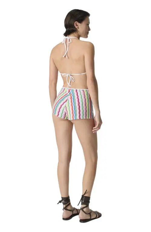 Missoni Zigzag Print Terry Cloth Hot Pants