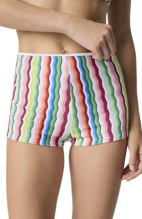 Missoni Zigzag Print Terry Cloth Hot Pants