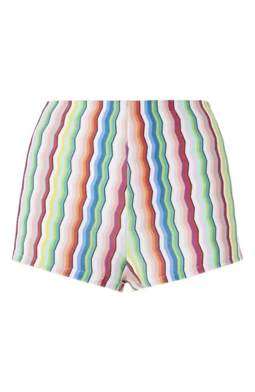 Missoni Zigzag Print Terry Cloth Hot Pants
