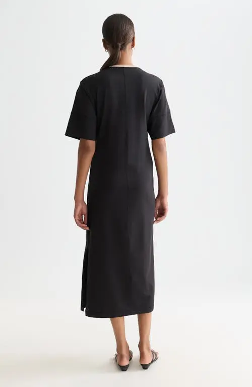 Scotch & Soda Stretch Cotton T-shirt Midi Dress