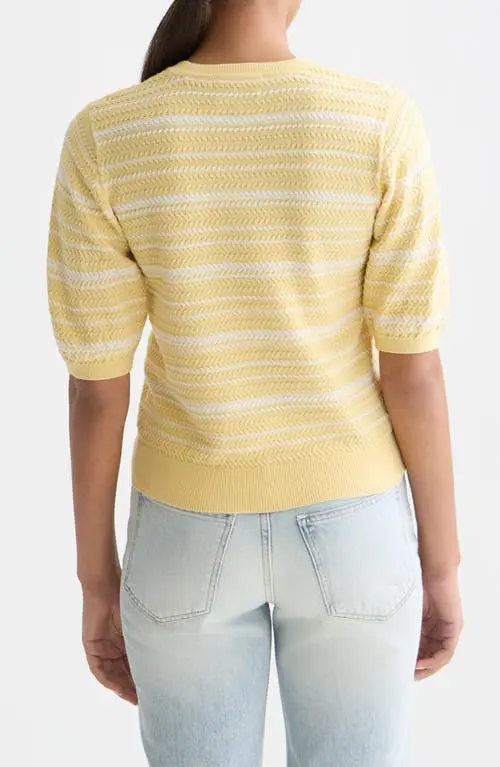 Scotch & Soda Stripe Puff Sleeve Sweater