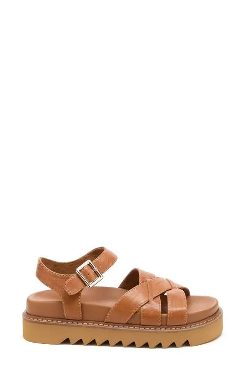 KELSI DAGGER BROOKLYN Kova Platform Sandal - Cookie Dough