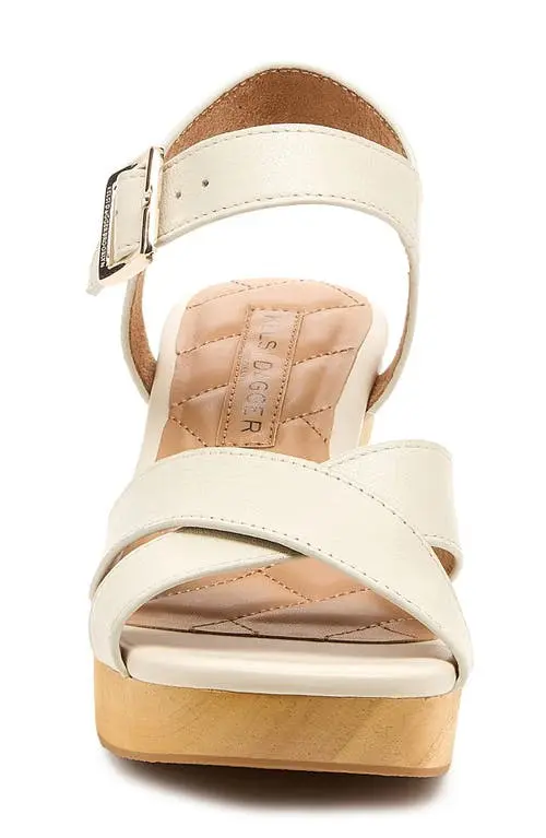 KELSI DAGGER BROOKLYN Riv Crossover Strap Sandal - Salt