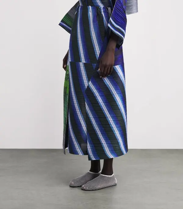 Issey Miyake City Collage Midi Skirt