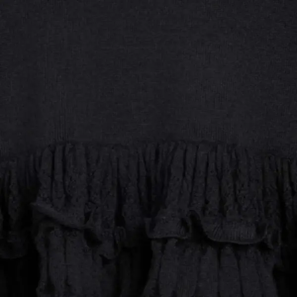 Alaïa Wool-blend Crinoline Peplum Sweater