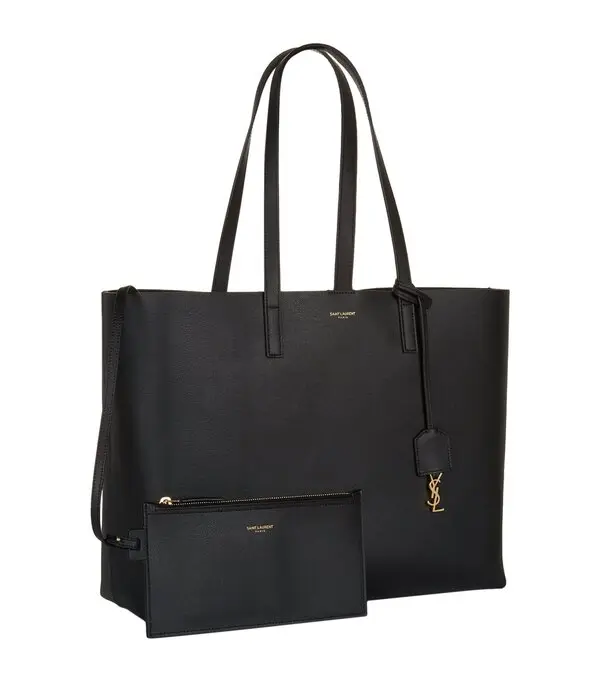 Saint Laurent Shopping E/w Tote Bag - Black