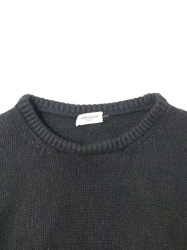 Saint Laurent Knitted Crew-neck Sweater
