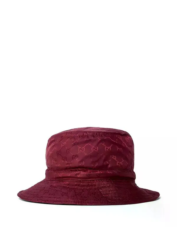 Gucci Gg Reversible Bucket Hat - Red
