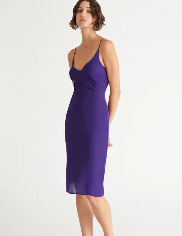 Araks Cadel Slip Dress - Purple