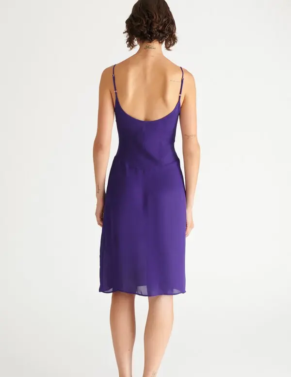 Araks Cadel Slip Dress - Purple