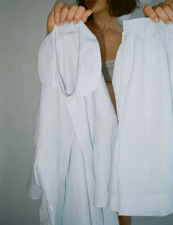 Araks Samira Pajama Top Silver Stripe