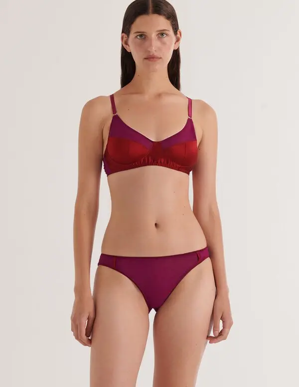 Araks Willow Bralette Cranberry - Orange