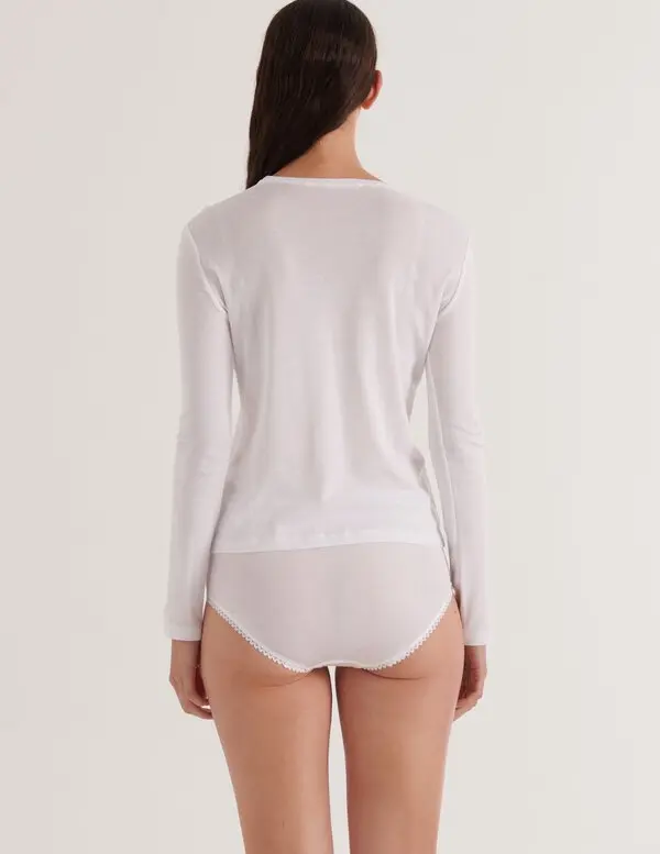 Araks Sabine Long Sleeve Top - White