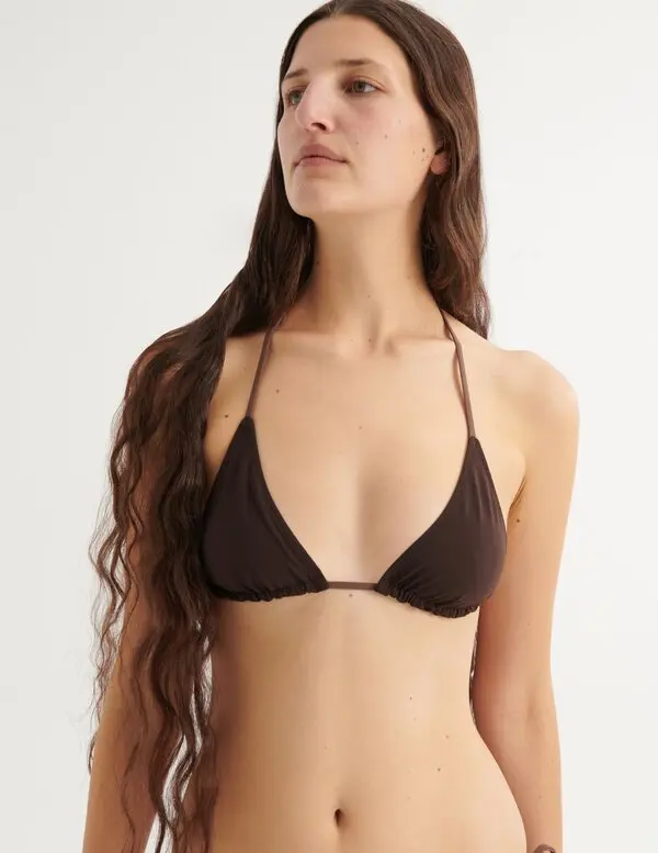Araks Nelle Triangle Bikini Top - Walnut