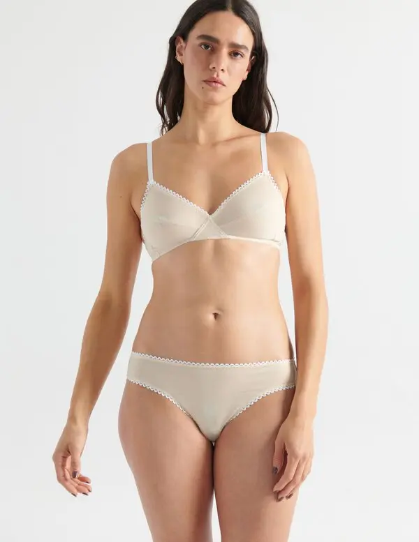 Araks Isabella Crochet Trim Panty - Undyed