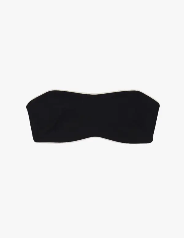 Araks Lei Bandeau Bikini Top - Black