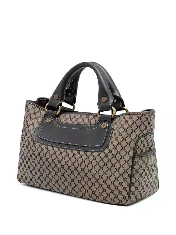 Celine 20th Century Macadam Canvas Boogie Handbag - Brown
