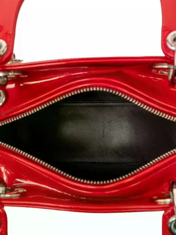 Dior 2015 Medium Lady Satchel - Red