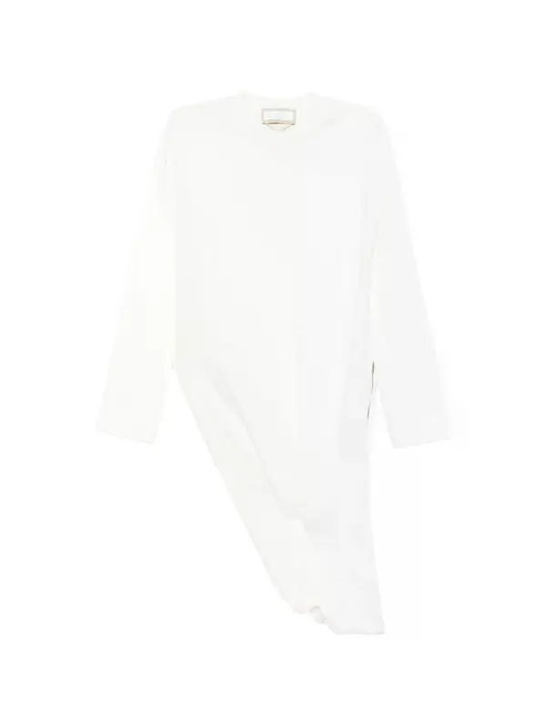 LITKOVSKA Asymmetric-hem T-shirt - White