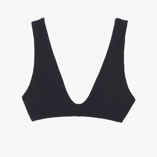 Araks Una Rib Bikini Top - Black