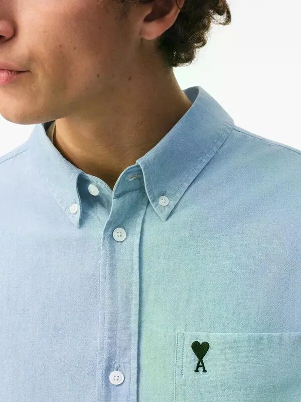 Ami De Coeur Embroidered Shirt - Blue