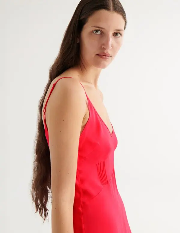 Araks Cadel Slip Dress - Red