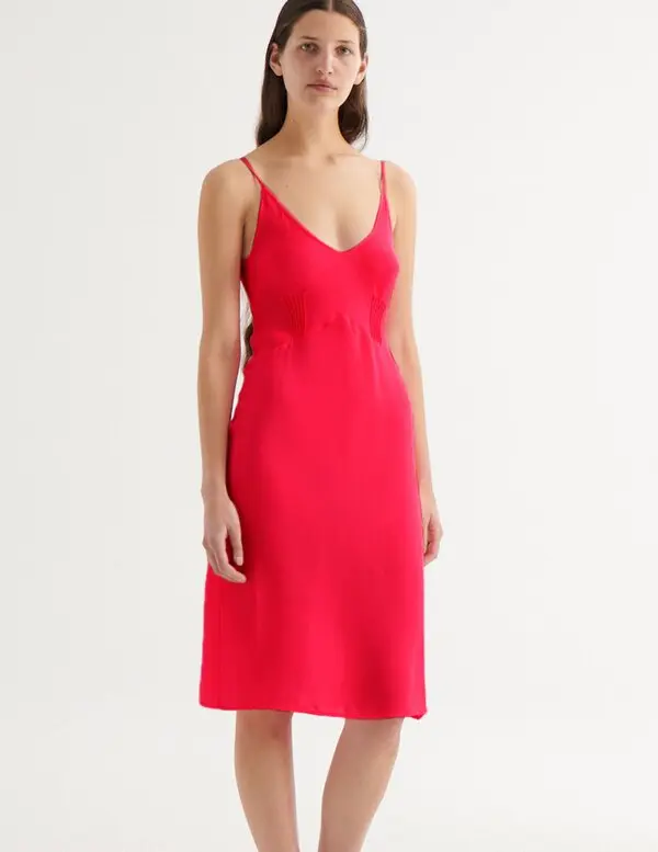 Araks Cadel Slip Dress - Red