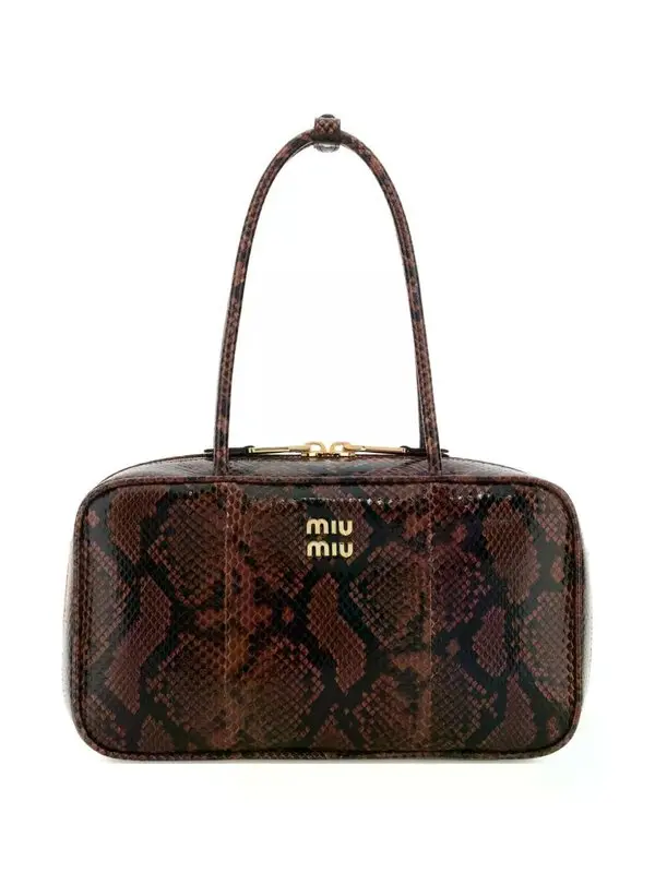 Miu Miu Medium Printed Leather Beau Shoulder Bag