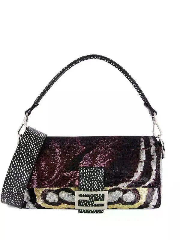 Fendi Baguette Sequinned Shoulder Bag