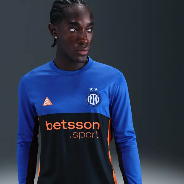 Nike Inter Milan 2026 Stadium Se Dri-fit Soccer Long-sleeve Replica Jersey - Blue